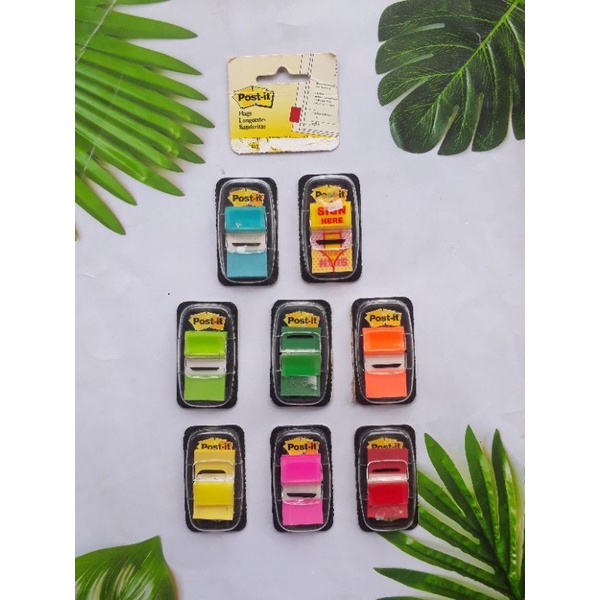 Jual Sale Post it 3M 50 Flags warna Merah Pink Hijau Biru Hijau Warna ...