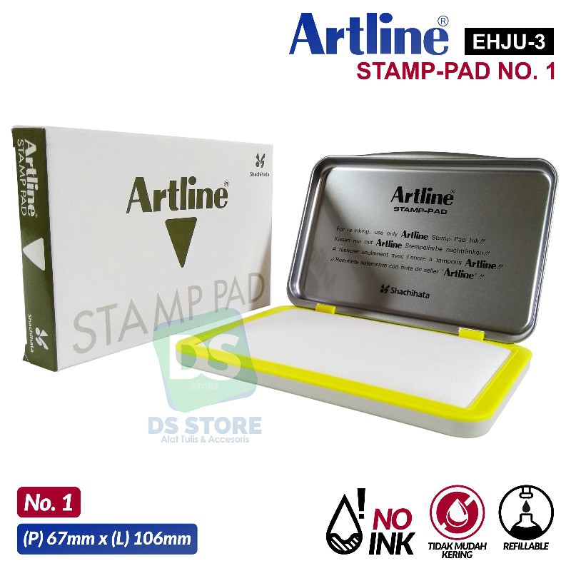 Jual Bak Stempel Besar No. 1 / Stamp Pad EHJU 3 ARTLINE | Shopee Indonesia