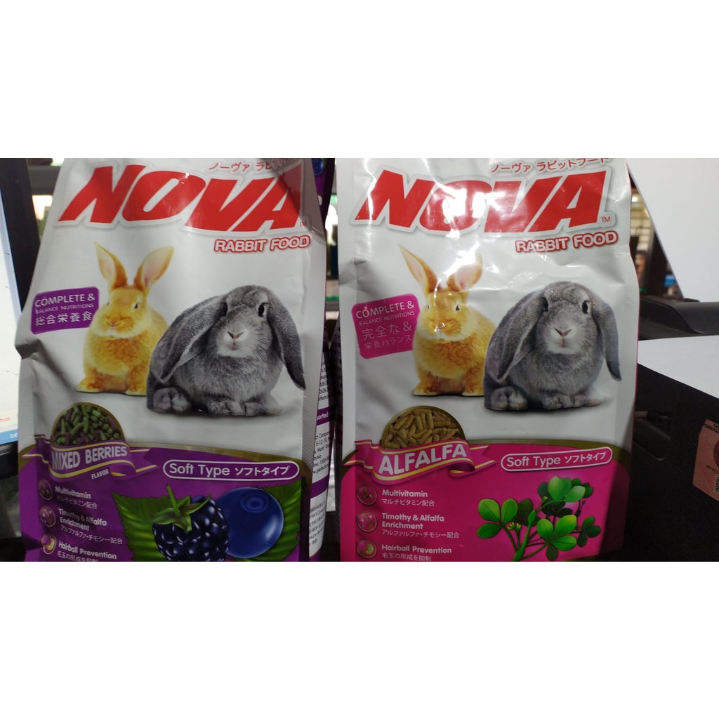 Jual nova rabbit Kelinci nova / Nova Mix Berry /alfafa freshpack 1kg ...