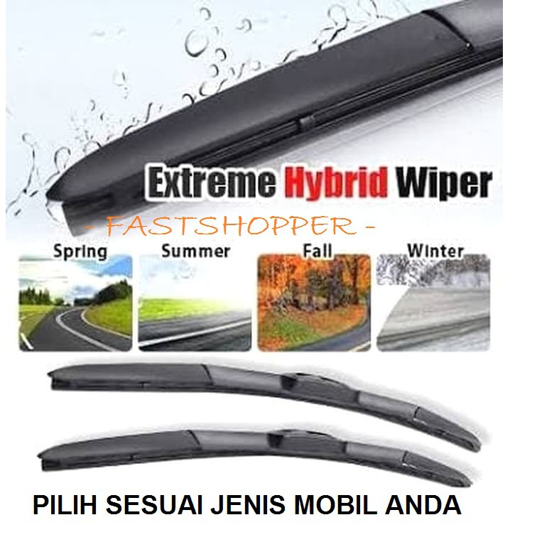 Jual WIPER MOBIL HYBRID ECO 1 SET - EC | Shopee Indonesia