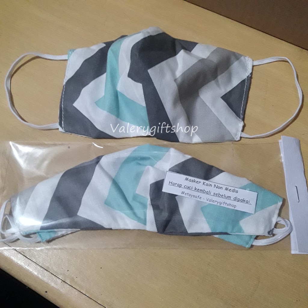 Jual Masker Penutup Mulut Hidung Kain Non Medis - Dewasa Motif Panah ...