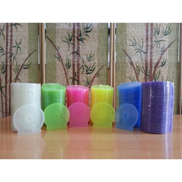 Jual Casing CD/DVD Case, Tempat CD/DVD Kerang/Roti/Oval Plastik Warna ...