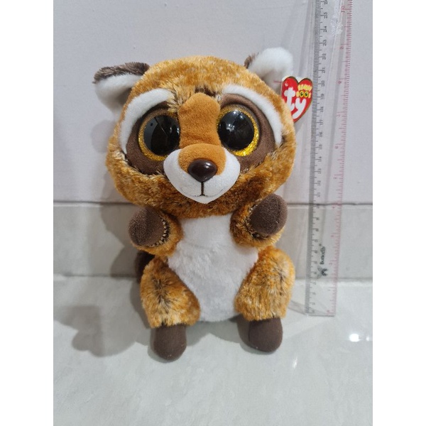Jual TY Toys mainan beanie boots rakun, boneka raccon anak, boneka lucu ...