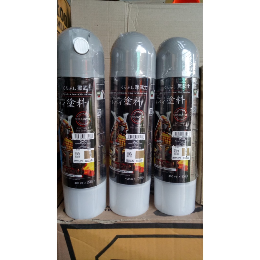 Jual pilok pilox samurai epoxy 2k04 400ml epoxy surfacer grey poxy cat ...