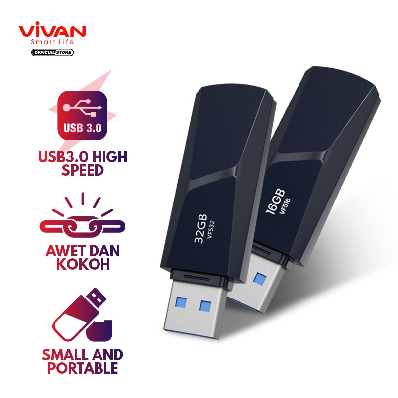 Jual VIVAN Flashdisk 16GB / 32GB / 64GB / 128GB Orginal 100% USB 3.0 ...