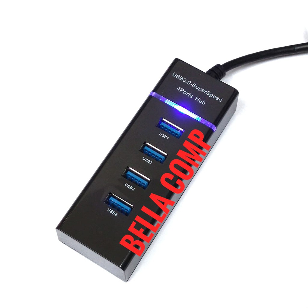 Jual 4 PORT USB HUB 3.0 SUPER SPEED 5 Gbps Panjang Kabel 1.2M With LED ...