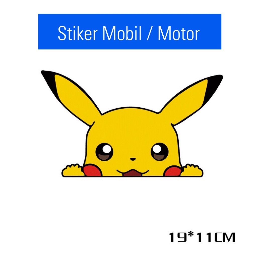 Jual Stiker Mobil / Motor Pokemon Pikachu - Stiker Mobil Keren | Shopee ...