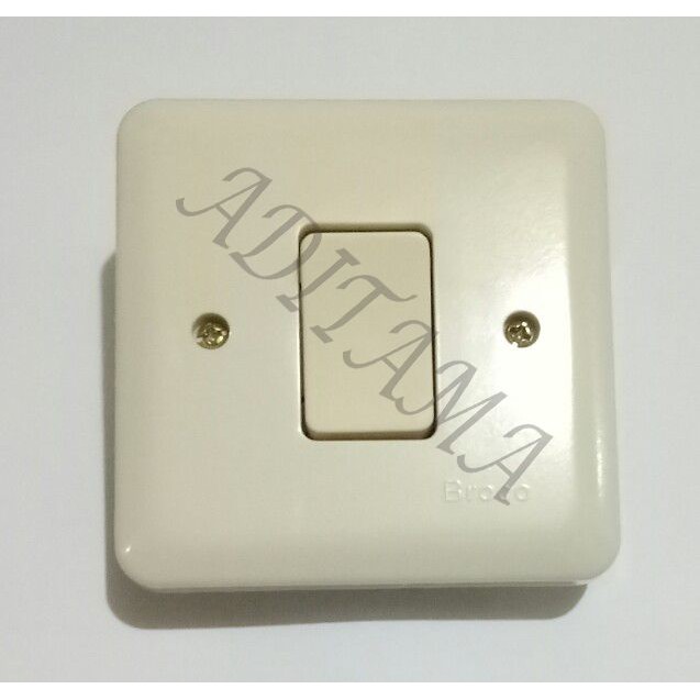 Jual Jual SAKLAR BROCO ENGKEL/SINGLE SWITCH IB NEW 6621U Murah | Shopee Indonesia