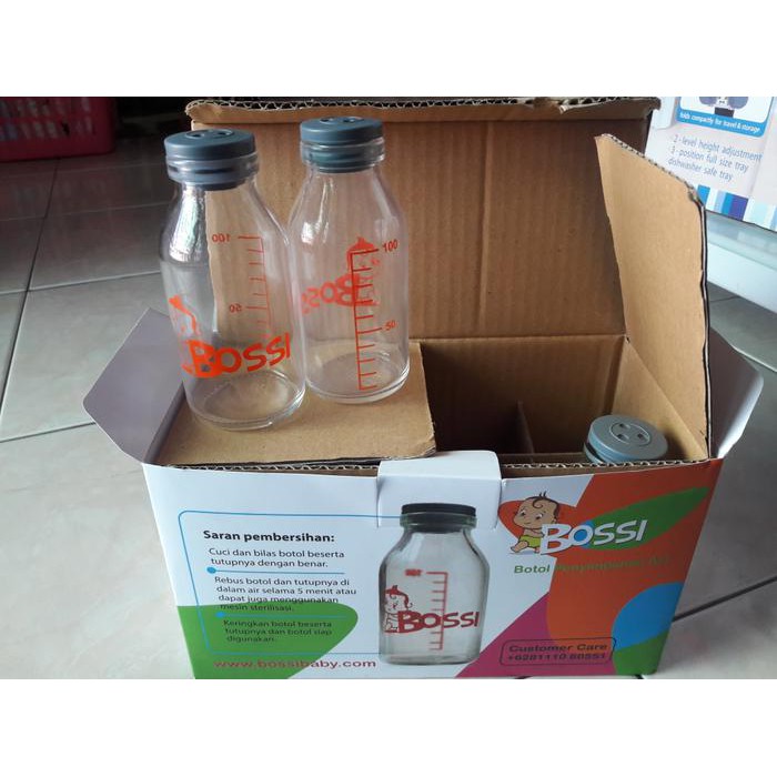 Jual Bossi Botol/Botol Asi/Botol kaca/Botol penyimpan asi Sale | Shopee ...