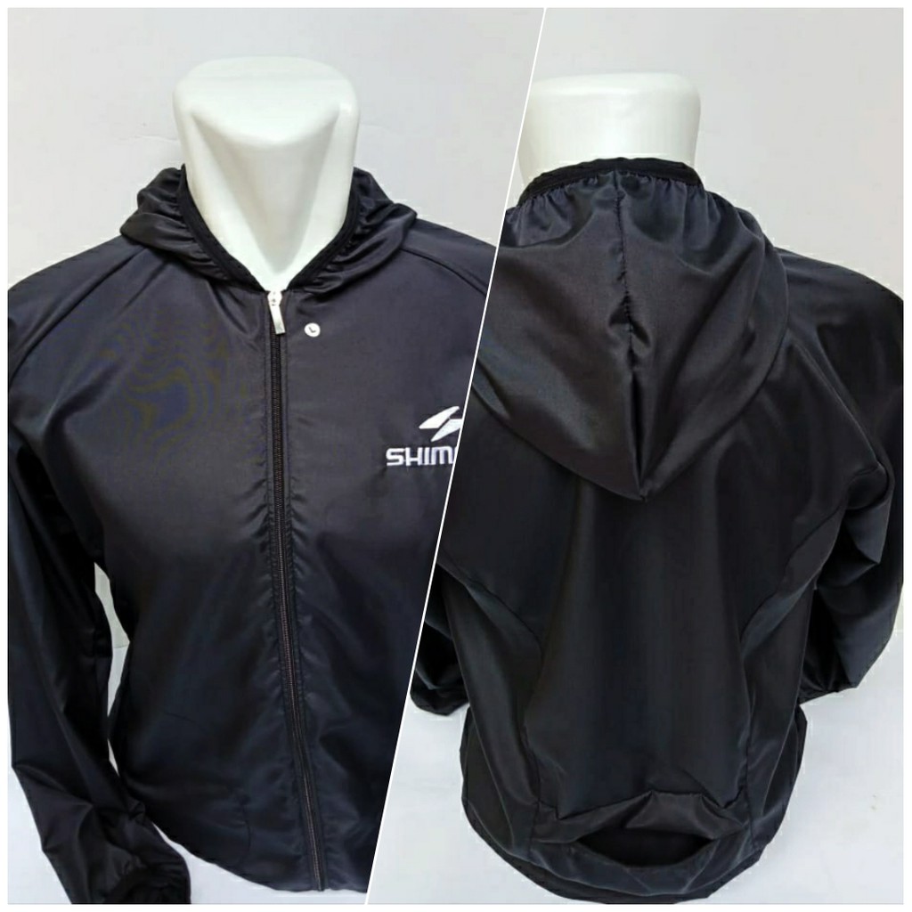 Jual Jaket sepeda/ jaket sauna/ jaket joging/ jaket olahraga/hitam ...