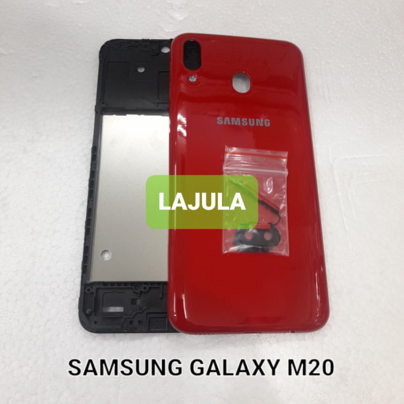 Jual kesing housing casing full set samsung galaxy m20 frame + backdoor ...