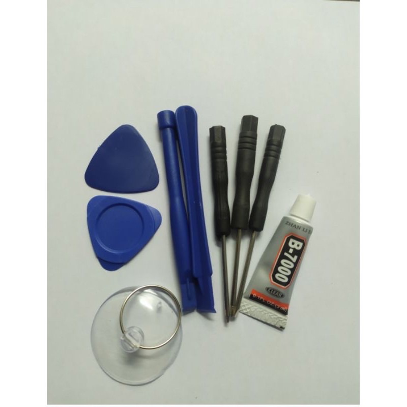 Jual Alat Service Set Lem T7000 / B7000 15ML + OBENG SET ISI 10 - OPENNING TOOL 10 IN 1 / 8 in 1 ...