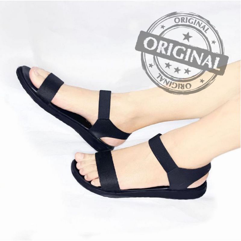 Jual sandal cewek trendy / sandal teplek / sandal tali / sandal flat ...