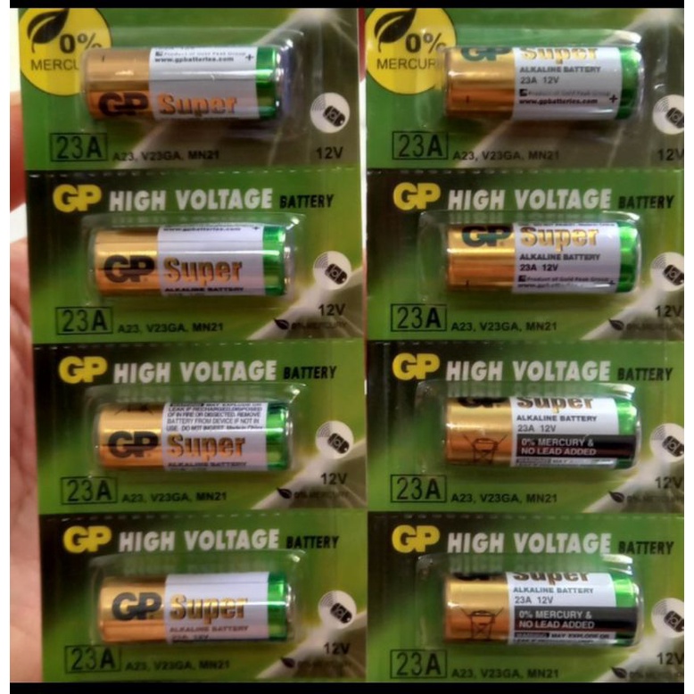 Jual baterai batere battery alkaline original GP23A baterai remot bel ...