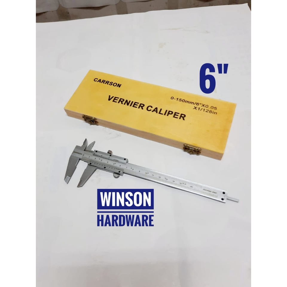 Jual CARRSON Sikmat 6" (150mm x 0.05mm) Box Kayu Sekmat Sigmat Jangka ...