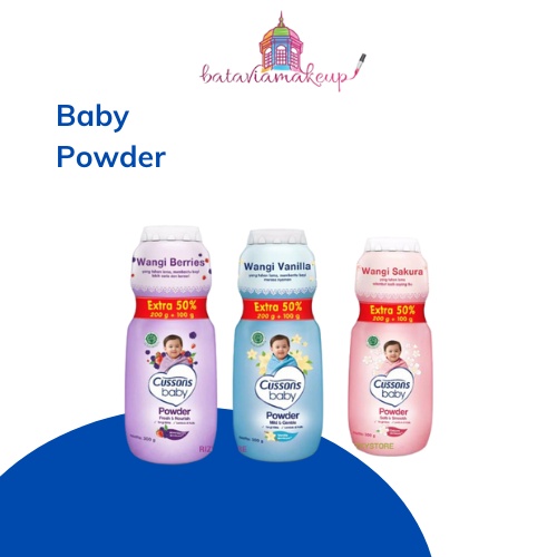 Jual Cussons Baby Powder / 50gr / 100gr / 200gr / 350gr / Extra 40% ...