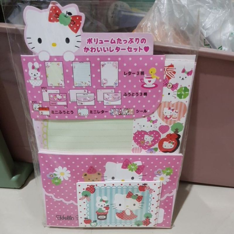 Jual HELLO KITTY LETTER SET SANRIO STATIONERY KERTAS SURAT | Shopee ...