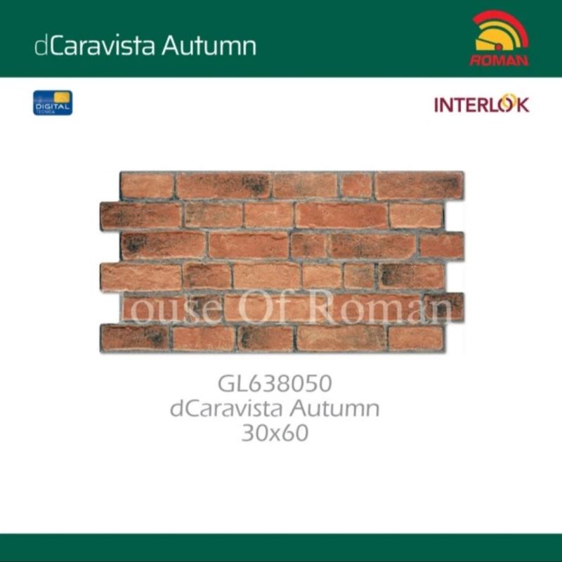 Jual Roman Keramik Interlock 30x60 dCaravista Series / Keramik Outdoor ...