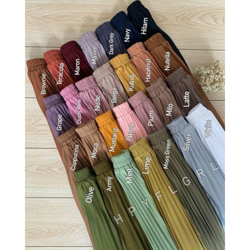 Jual ROK PLISKET HYGET BAHAN HYGET LINGKAR PINGGANG 85CM | Shopee Indonesia