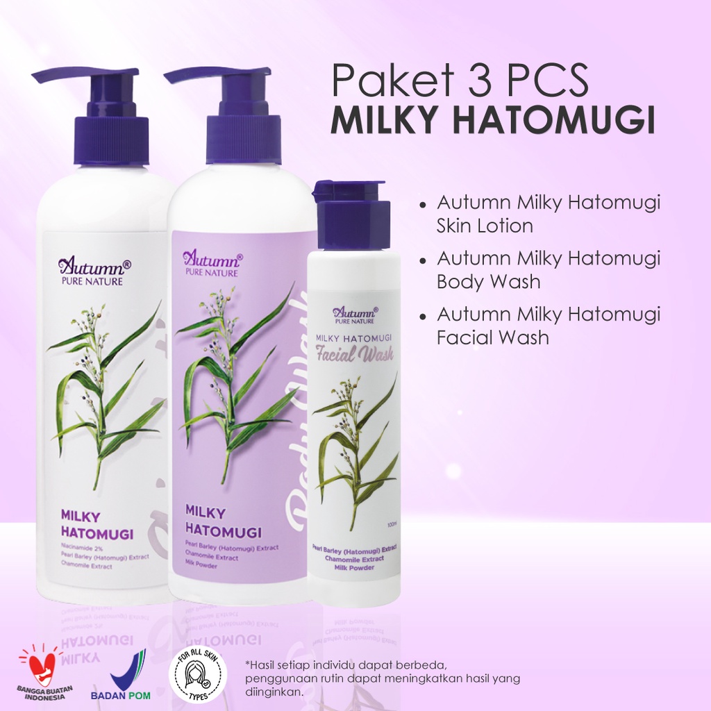 Jual Autumn Paket 3 Milky Hatomugi (Mhfw+Mhbw+Mhsl) | Shopee Indonesia