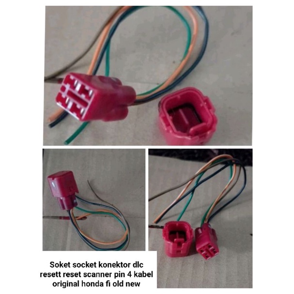 Jual Soket socket konektor dlc resett reset scanner pin 4 kabel ...