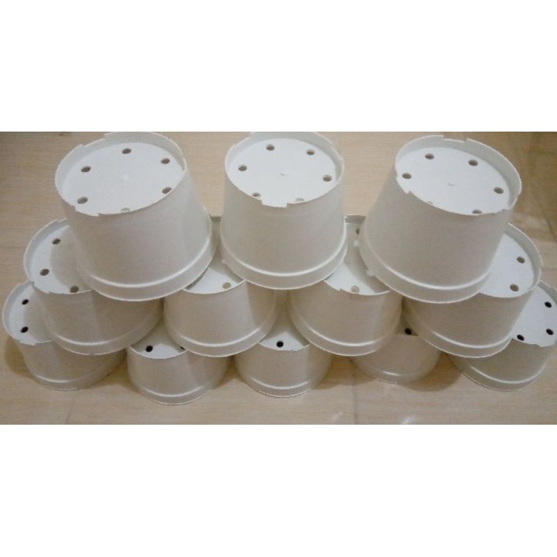 Jual pot 17 putih 1 lusin (12 pcs) | Shopee Indonesia