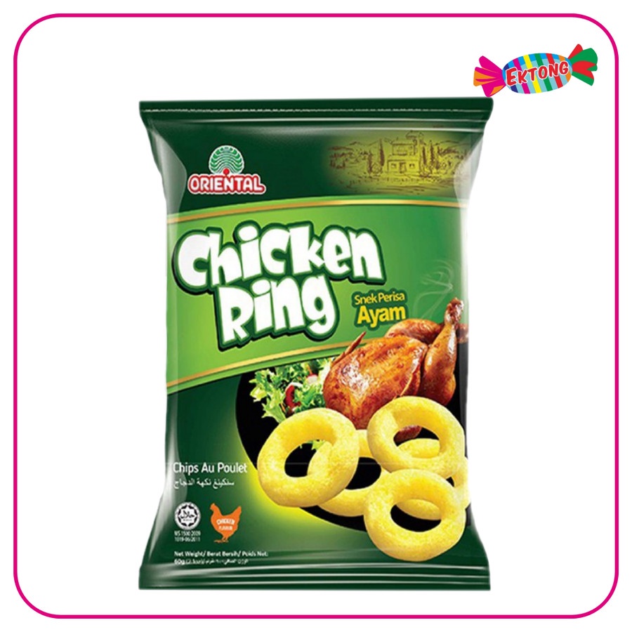 Jual ORIENTAL CHICKEN RING ( Snack Ring Rasa Ayam ) 60 GR | Shopee ...