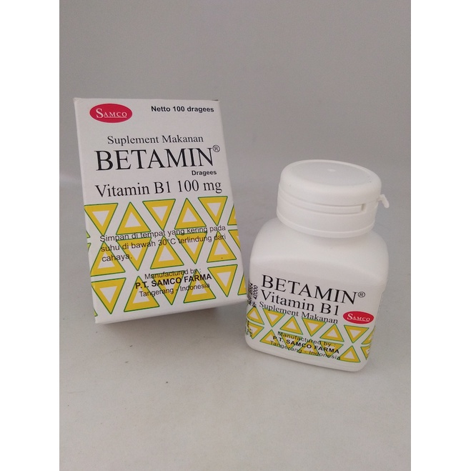 Jual Betamin B1 100 Tablet Vitamin Kesehatan Tubuh | Shopee Indonesia