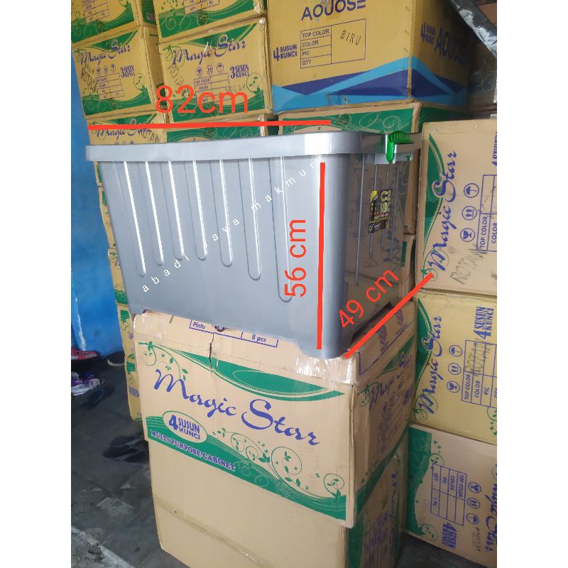 Jual box kontainer 180 Liter / box container jumbo / box roda | Shopee ...