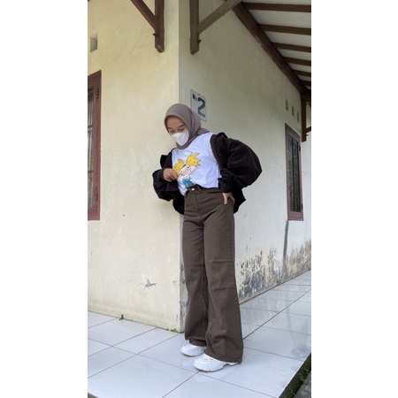 Jual Highwaits loose Teddy jeans | Shopee Indonesia