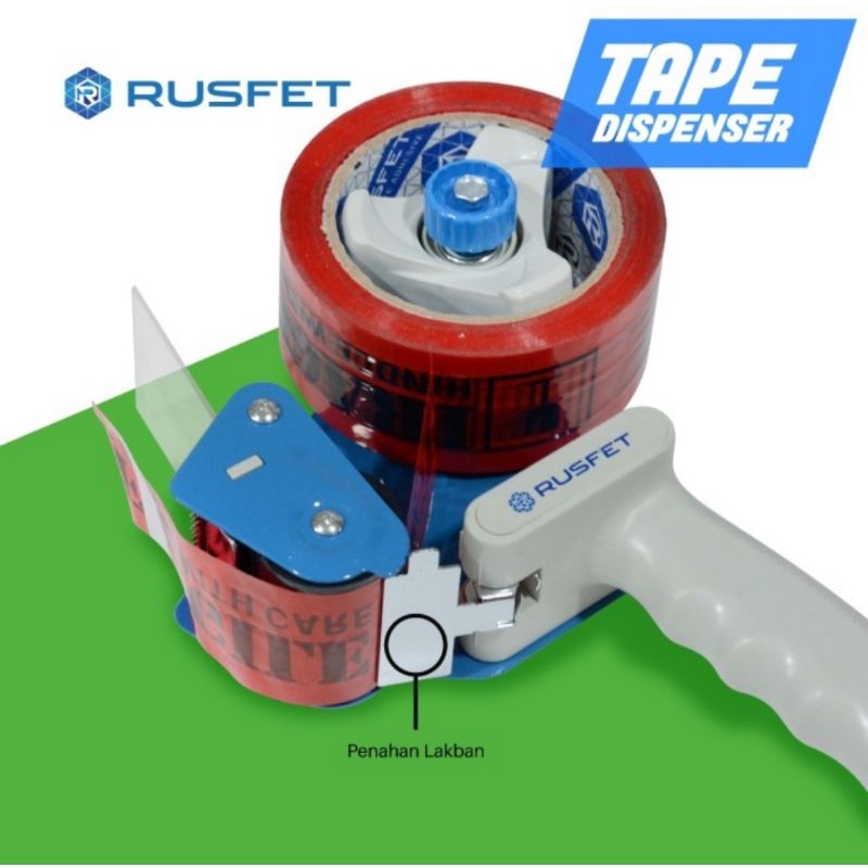 Jual ALAT PACKING TAPE DISPENSER LAKBAN RUSFET - LAKBAN DISPENSER ...
