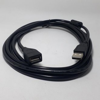 Jual KABEL EXTENSION USB MALE FEMALE 3M HITAM PERPANJANGAN USB USB ...