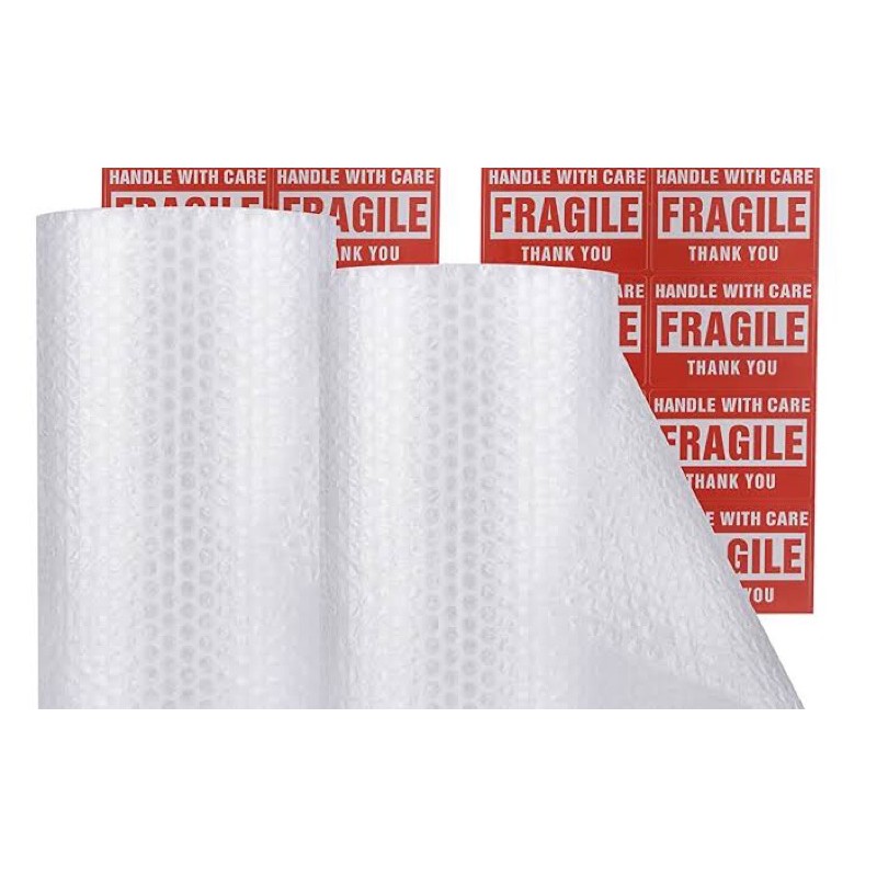 Jual EXTRA DUS BUBBLE DAN STICKER FRAGILE | Shopee Indonesia
