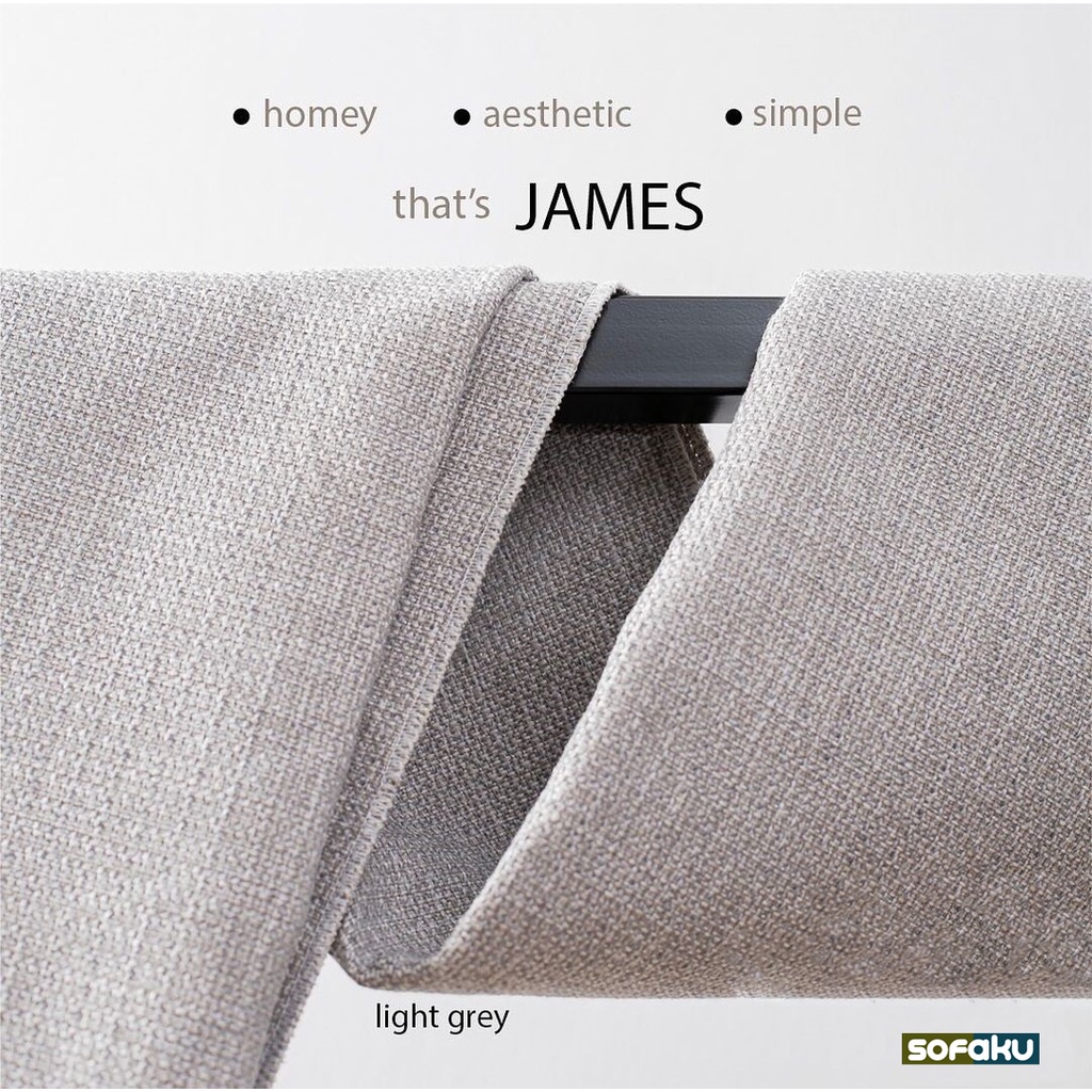 Jual JAMES Premium Linen - Yugos Bahan Kain Linen Motif Goni Untuk Sofa ...