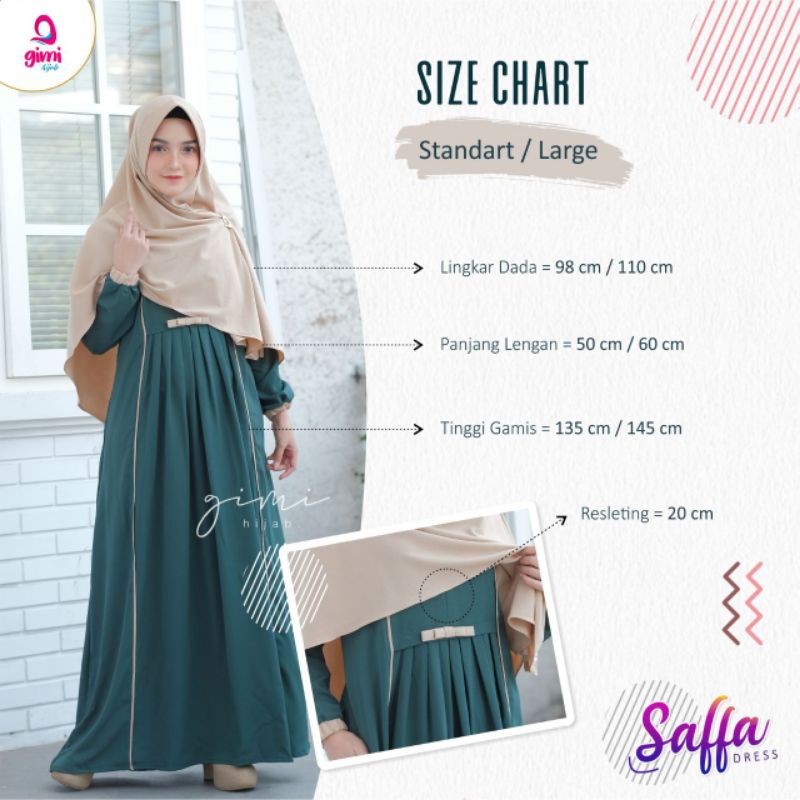 Jual Saffa Dress by Gimi Hijab (Gamis Only) | Shopee Indonesia
