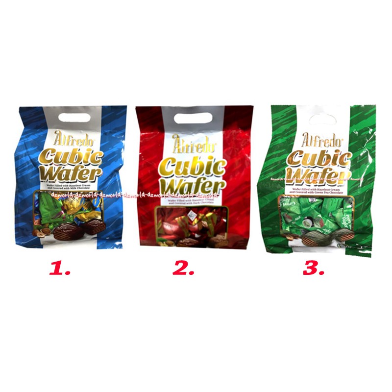 Jual Alfredo Cubic Wafer 270gr Snack Wafer Isi Coklat Kacang Hazelnut ...