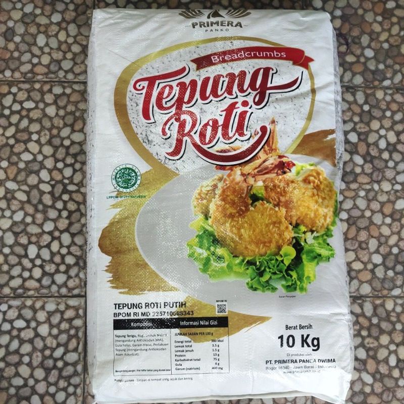Jual PRIMERA PANKO TEPUNG ROTI BREADCRUMBS PUTIH/WHITE 10KG | Shopee ...