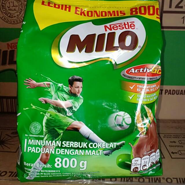 Jual MILO ACTIV GO 800GRAM /minuman serbuk cokelat dengan rasa milo ...