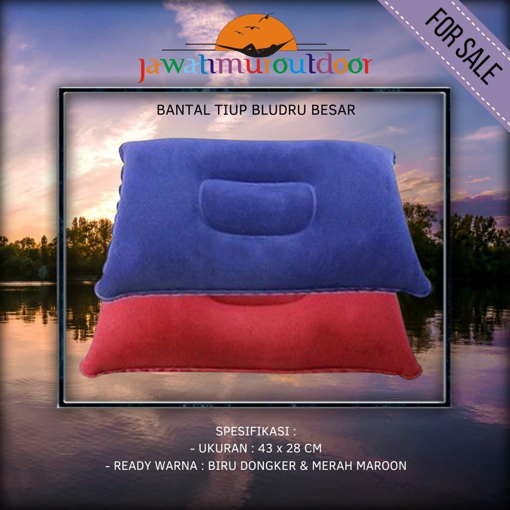 Jual Bantal Tiup Sisir Bantal Angin Bludru Kotak Camping Hiking Outdoor ...