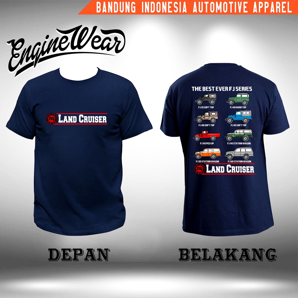 Jual kaos Land cruiser FJ40 Offroad Toyota Hardtop Jeep Tshirt Mobil ...