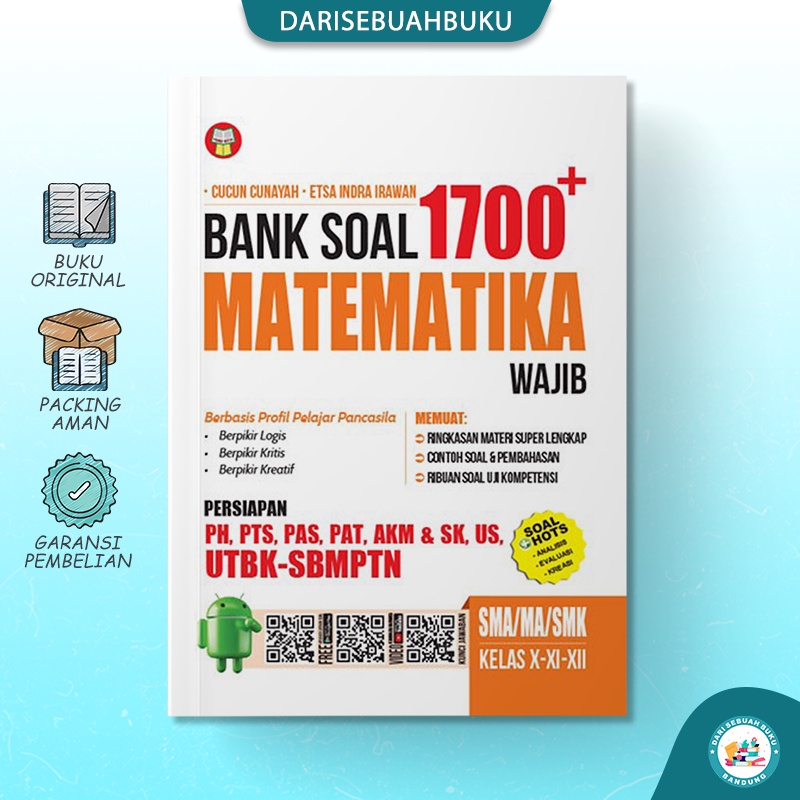 Jual Buku 1700 PLUS Bank Soal MATEMATIKA Wajib SMA/MA-SMK/MAK Ringkasan ...