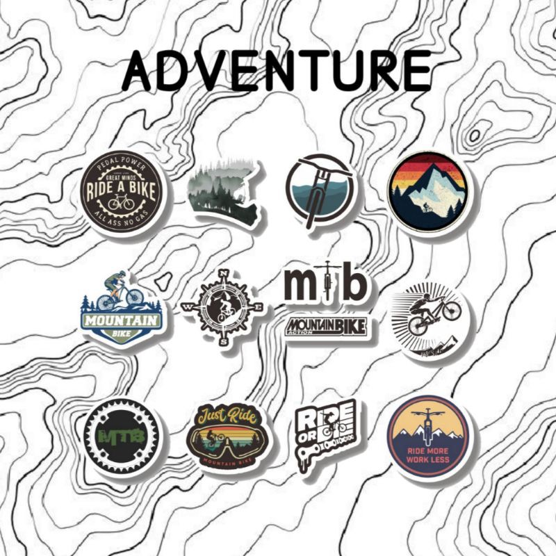 Jual STIKER ADVENTURE BIKE STIKER AESTHETIC BUJO TUMBLER LAPTOP HELM ...