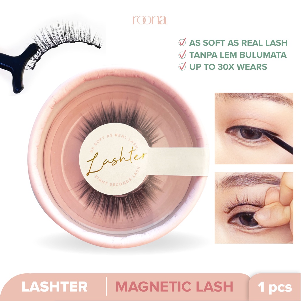 Jual ROONA - Lashter Magnet Eyelash (Lash Only) Bulu Mata Magnetik ...