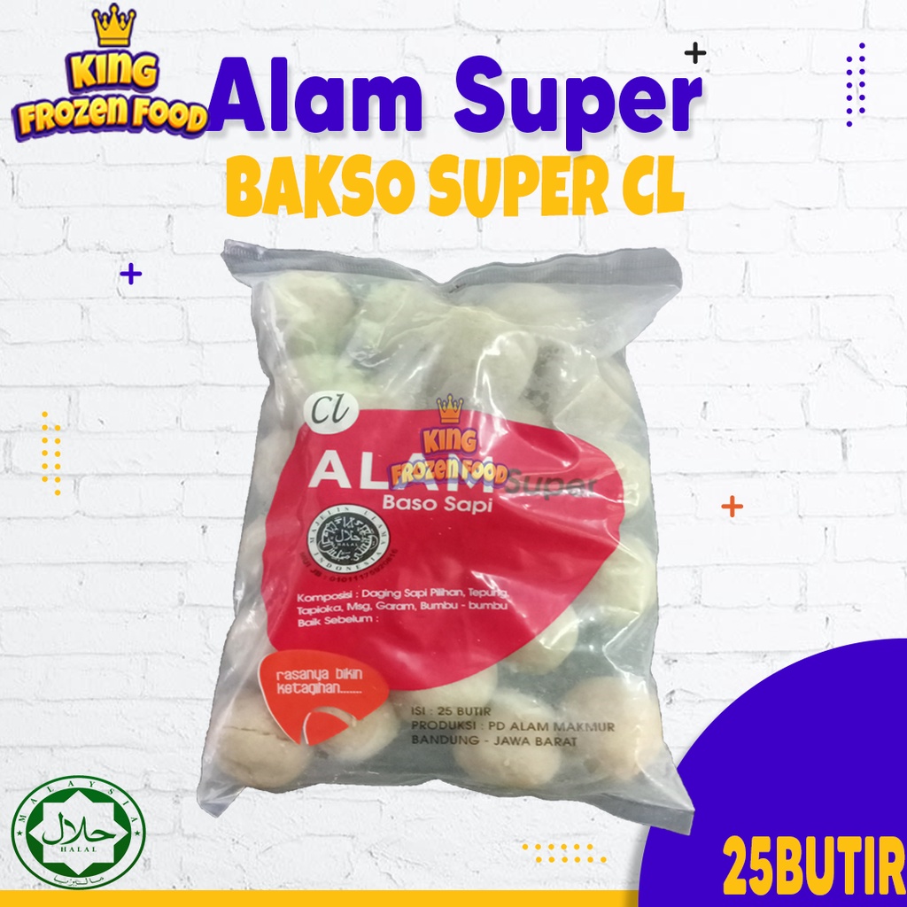 Jual Bakso Alam Super CL Isi 25 Butir (vacum) | Shopee Indonesia