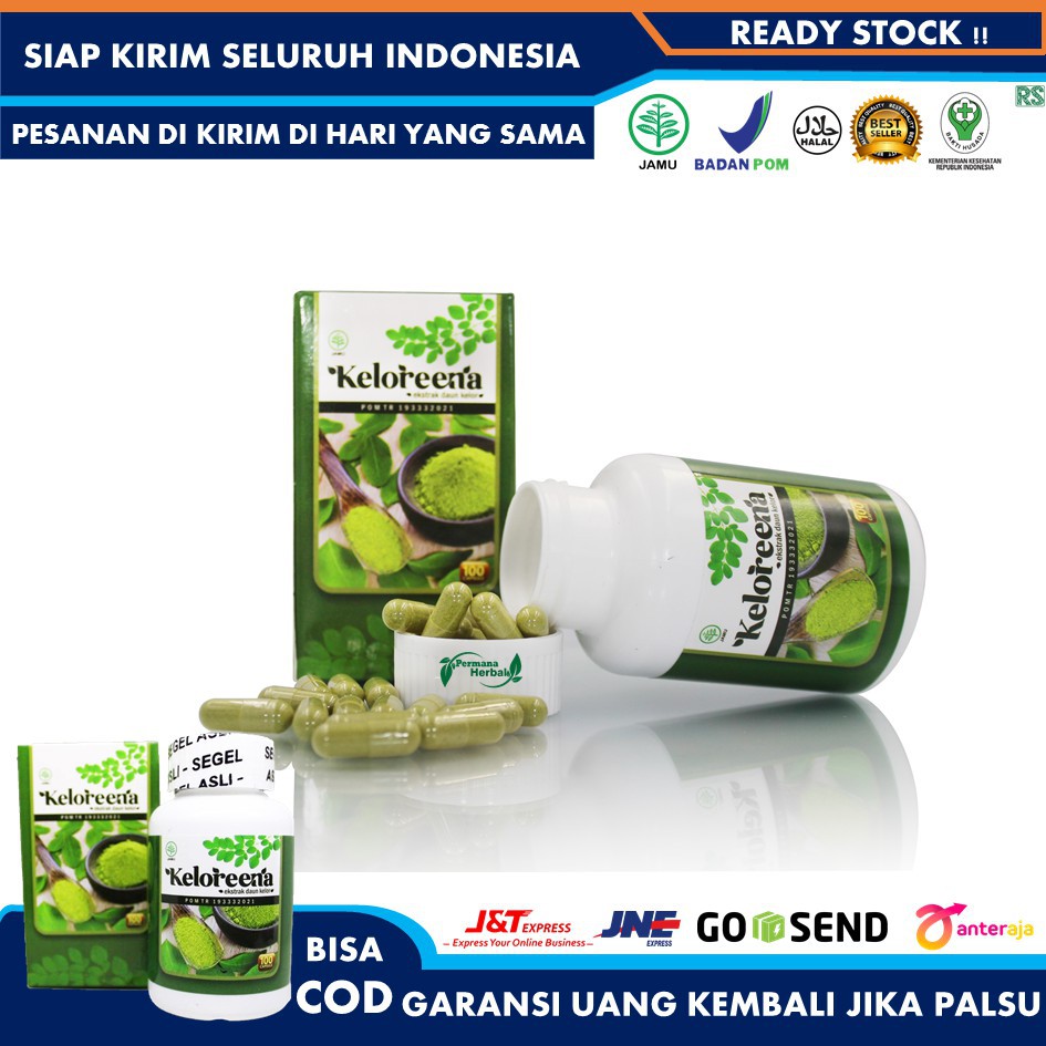 Jual Obat Kaku Kesemutan Kebas Jari Tangan Ekstrak Daun Kelor 50 Kapsul ...