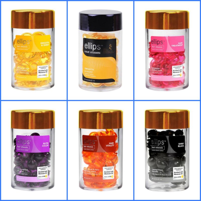 Jual Ellips Vitamin Rambut Kemasan Botol 50 Butir | Shopee Indonesia