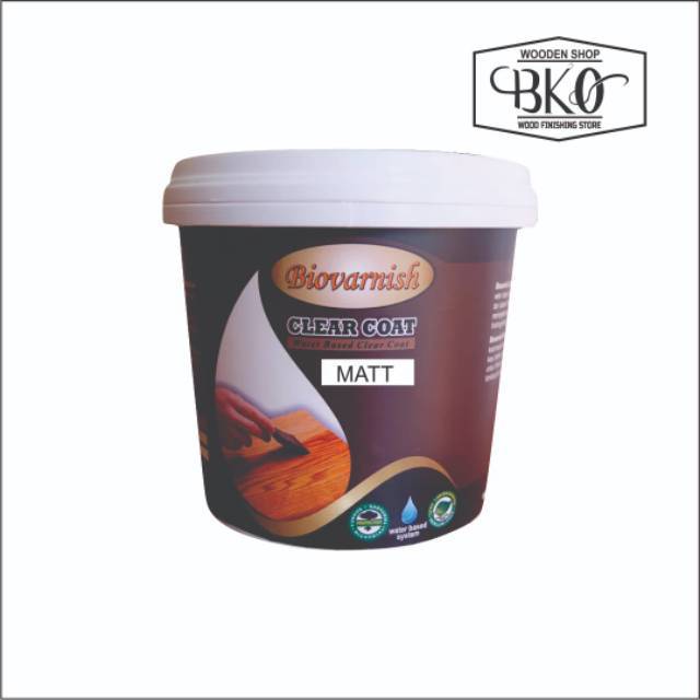 Jual cat kayu water based clear matt biovarnish (clear coat) | Shopee ...