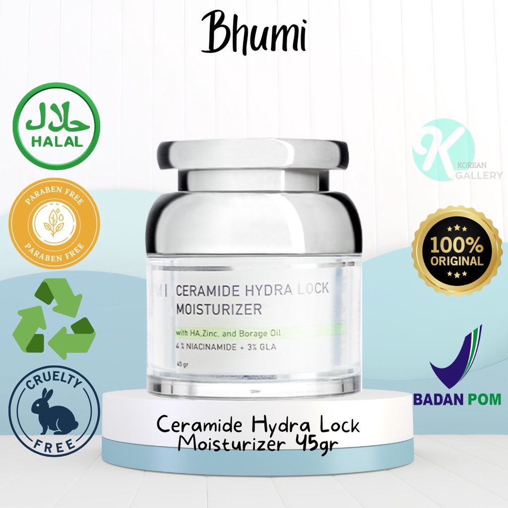 Jual Bhumi Ceramide Hydra Lock Moisturizer 45gr | Shopee Indonesia