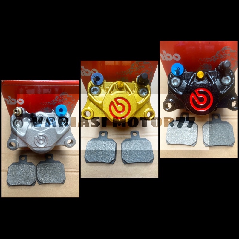 Jual KALIPER 2P 2 PISTON BIG LOGO PISTON KALIPER CAKRAM NEW THAILAND GREY TITANIUM BLACK ...