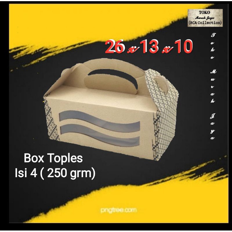 Jual (Box murah)Box E Flute/Box jinjing ukuran 26 x 13 x 10 Box toples ...